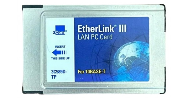 3Com 3C589D-TP EtherLink III LAN PC Card TP, No Dongle Cable