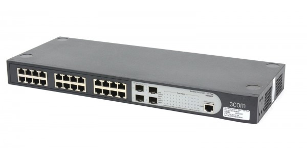 3Com 3CBLSG24 Baseline Switch 2924-SFP Plus 24-Port 10/100/1000 4-Port ...