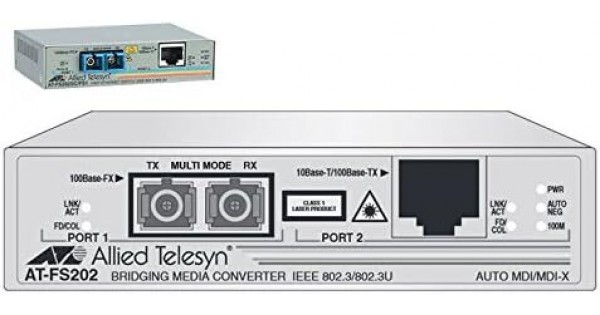 Allied Telesis AT-FS202-90 10/100Base-TX to 100Base-FX SC Media ...