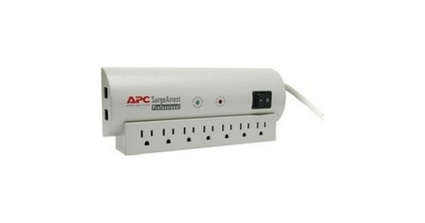APC PRO7T Professional SurgeArrest 7-Outlets $75k RT Angle 1760j 120V RJ11