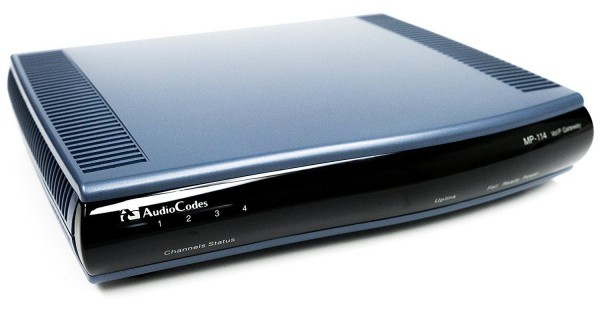 AudioCodes MP114 MP-114 2 FXS / 2 FXO ATA VoIP Adapter
