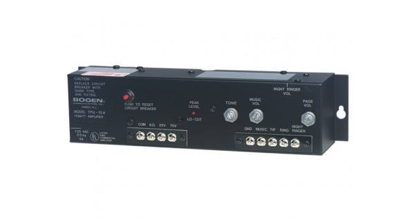 Bogen TPU15A 15 Watt Paging Amplifier