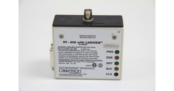 Cabletron ST-500 10Base-2 / Coax Transceiver