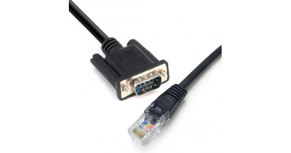 Ciena 170-0064-900 Console Serial Adapter Cable, RJ45 EIA Pinout to DB9 ...