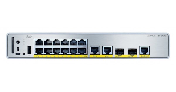 Cisco C9200CX-12T-2X2G-E C9200CX 12x RJ45, 2x RJ45 + 2x SFP+ Port ...