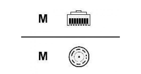 Cisco CAB-E1-RJ45TWIN E1 Interface Cable, RJ45 to Twinax, 120 Ohm ...