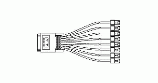 Cisco CAB-HD8-KIT High Density 8-Port ASYNC Cable with DB-25 Modem ...