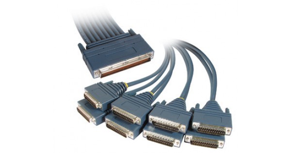 Cisco CAB-OCT-232-MT Octal Cable with DTE Male RS232 Con