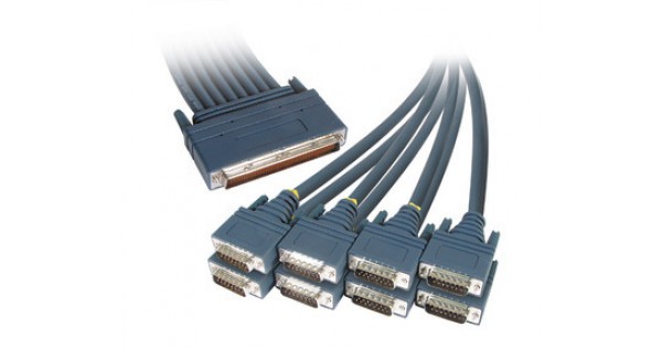 Cisco CAB-OCT-X21-MT 8 Lead Octal Cable to 8 Male X.21 Serial DTE