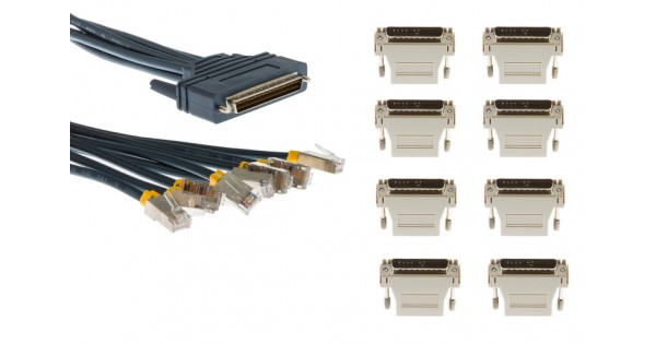 Cisco CAB-OCTAL-KIT 8 Lead Octal Cable and 8 Male DB-25