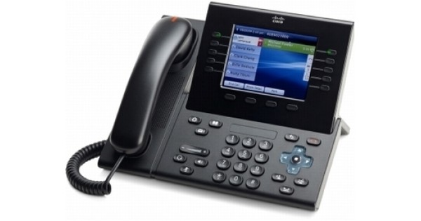 Cisco CP-8961-C-K9 Unified IP Phone 8961, VoIP Phone, SIP, Charcoal Color