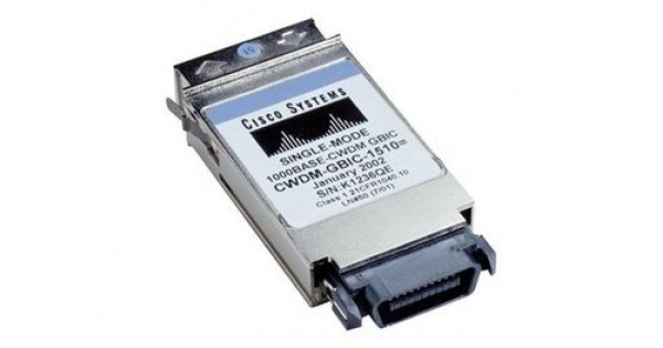 Cisco CWDM-GBIC-1510 Cisco 1000BASE-CWDM 1510-NM GBIC Single Mode Only