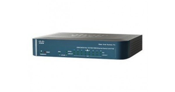 Cisco ESW-540-8P-K9 Small Business Pro 8-Port 10/100/1000 PoE Switch