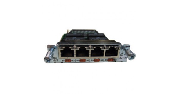 Cisco HWIC-4B-S/T 4-Port ISDN BRI S/T High-Speed WAN Interface Card Cisco HWIC-4B-S/T 4-Port ISDN BRI S/T High-Speed WAN Interface Card