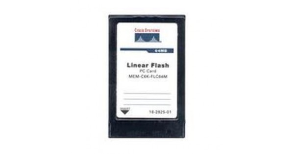 Cisco MEM-C6K-FLC64M 6000 Series 64MB PCMCIA Linear Flash Memory Card