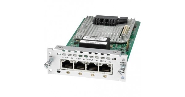 Cisco NIM-4MFT-T1/E1 4-Port Multiflex Trunk Voice/Clear-Channel Data T1 ...