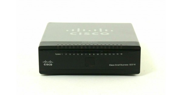 Cisco SD216 16-Port 10/100 Desktop Ethernet Switch with AC Adapter