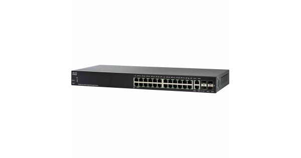 Cisco SG350-28P-K9-NA SG350-28P 28-Port Gigabit PoE Managed Switch - 26 ...