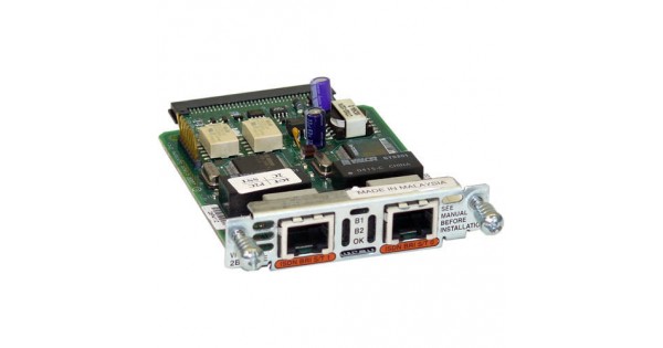 Cisco VIC2-2BRI-NT/TE 2-Port Voice Interface Card - BRI (NT and TE)