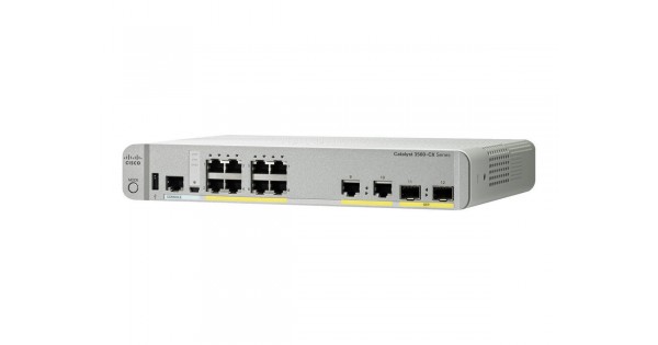 Cisco WS-C3560CX-8PC-S Catalyst 3560-CX 8-Port PoE IP Base Network Switch