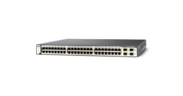 Cisco WS-C3750-48TS-E Catalyst 3750 48-Port 10/100 4 SPF Enhanced Ethernet Switch