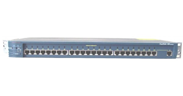 Cisco WS-C424M FastHub 424M Stackable Ethernet Hub Network