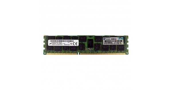 HP 715284-001 16GB, 1600 MHz, PC3L-12800R-11, DDR3, quad-rank x4, 1.35 V, registered Dual in ...