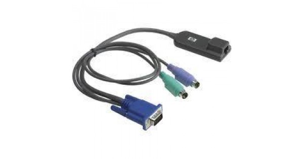 HP AF624A KVM Console Cable PS/2 USB Virtual-Media CAC I/F Adapter Data ...