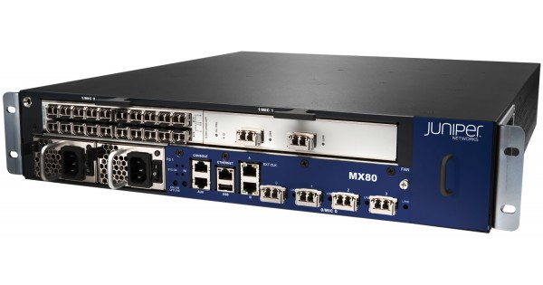 Juniper Networks MX80-DC MX80 3D Universal Edge Router, No Modules