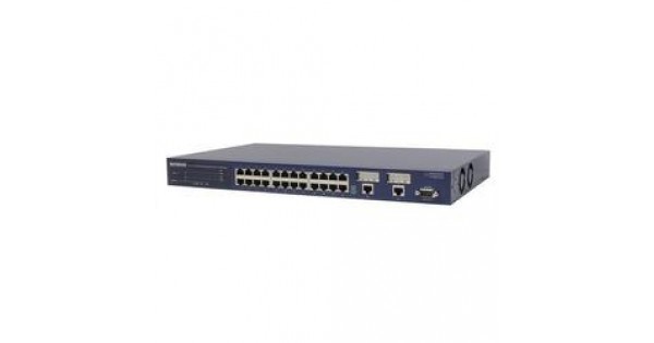 Netgear FSM726 ProSafe 24-Port 10/100 Managed Ethernet Switch + 2 ...