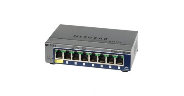 Netgear GS108T-200NAS ProSafe 8-Port GS108Tv2 Gigabit Smart Switch