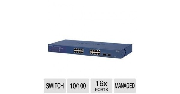 Netgear GS716T Prosafe 16-Port External Gigabit Switch Managed