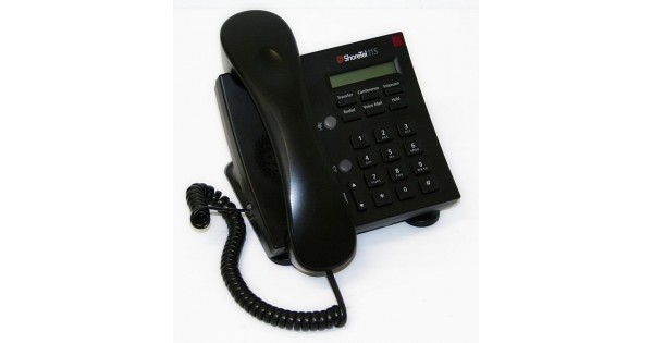 ShoreTel IP115 Single-Line VoIP Telephone Set with Handset & Curly Cord