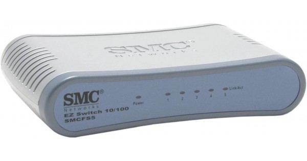 SMC SMCFS5 EZ Switch 5-Port 10/100 Unmanaged Ethernet Switch
