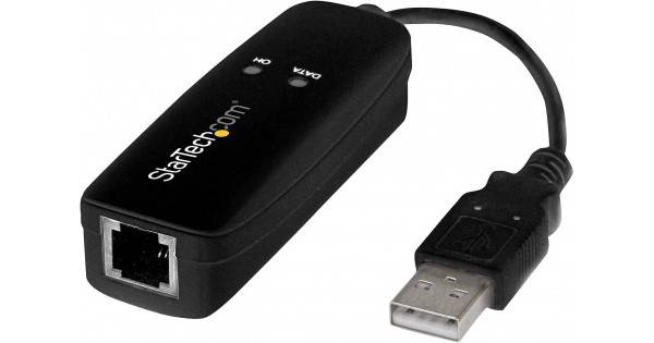 StarTech USB56KEMH2 USB 2.0 Fax Modem - 56K External Hardware Dial up V ...